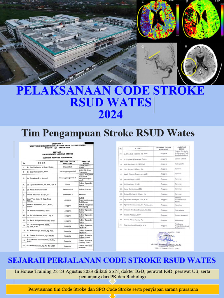 Tis'a Code Stroke RSUD Wates | PDF