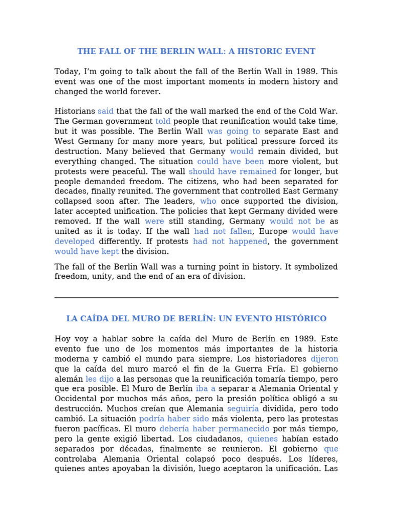 The Fall of The Berlin Wall | PDF | German Reunification | East Germany