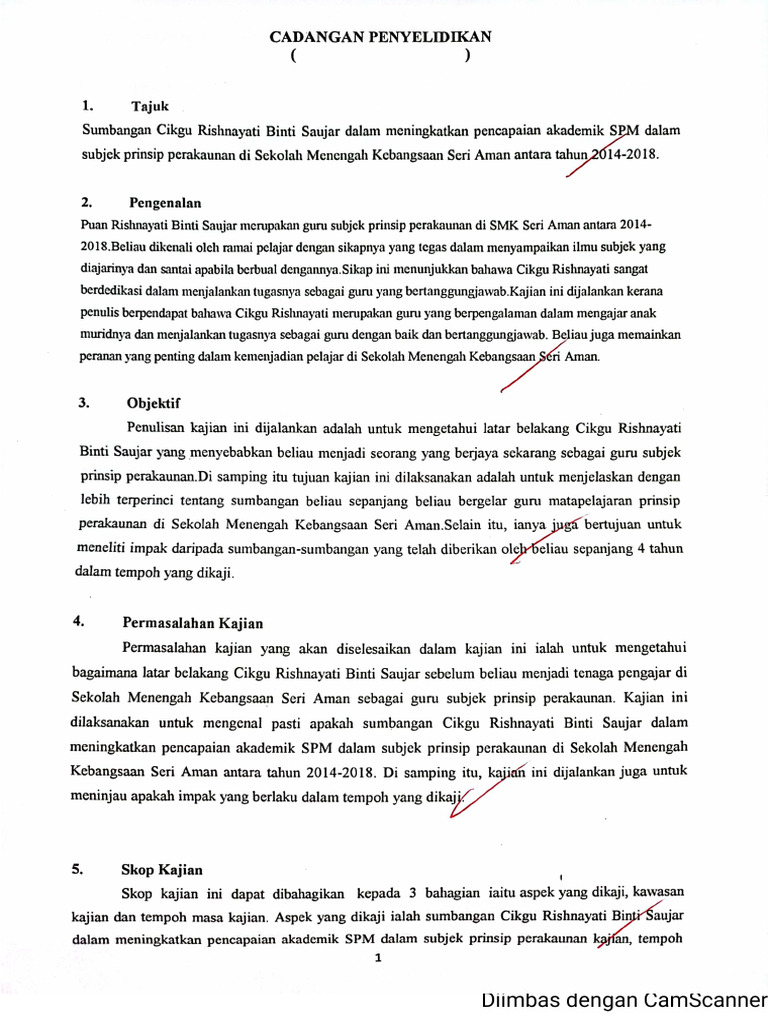 Contoh Cadangan Proposal | PDF
