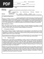 Lesson Exemplar Template Aral Pan 5 | PDF