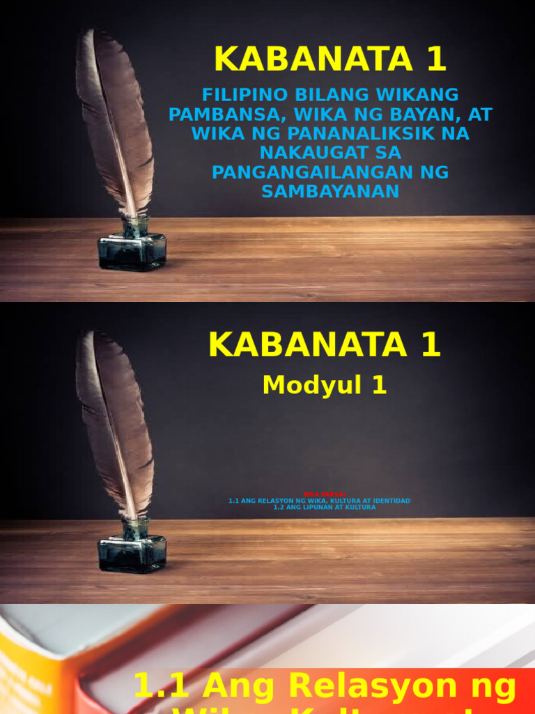 Kabanata 1 Modyul 1 | PDF