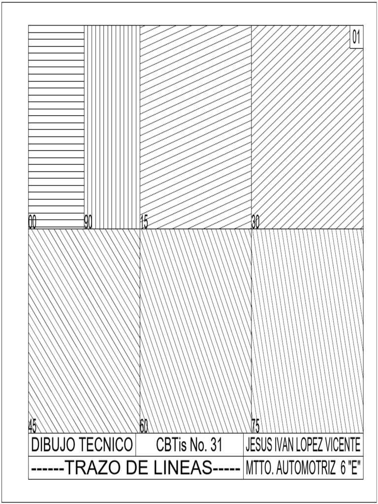 01 - Trazo de Lineas-Model | PDF