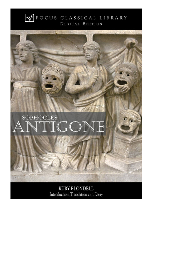 (Focus Classical Library) Sophocles - Antigone-Hackett Publishing (1998 ...
