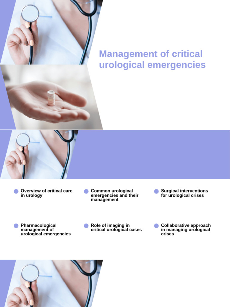 14.2. Critical Care and Emergency Interventions in Urological Crises ...