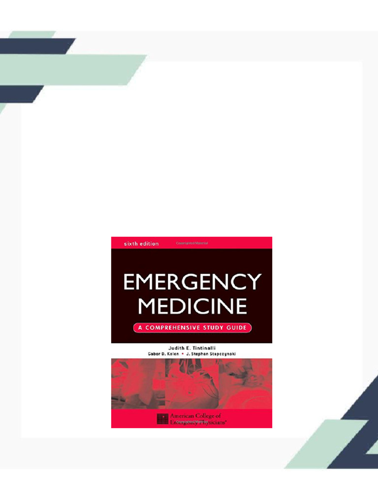 Emergency Medicine A Comprehensive Study Guide 6th edition Judith E ... Emergency Medicine A Comprehensive Study Guide 6th edition Judith E ...