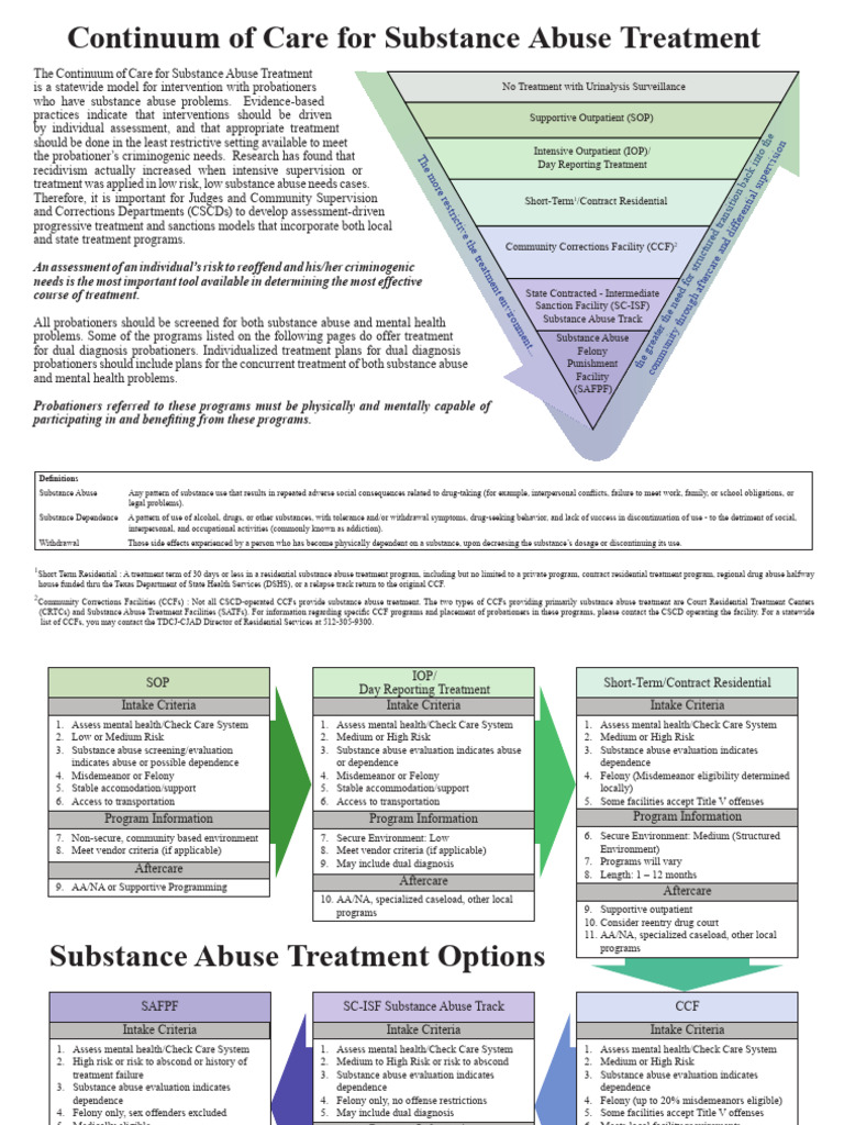 Continuum of Care For Substance Abuse Treatment | PDF | Substance Abuse ...
