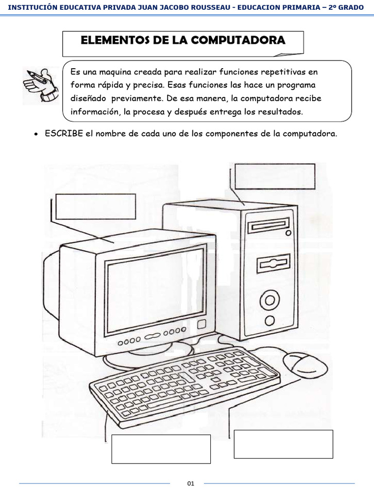 Elementos de La Computadora | PDF | Botón (Computación) | Ventana (informática)