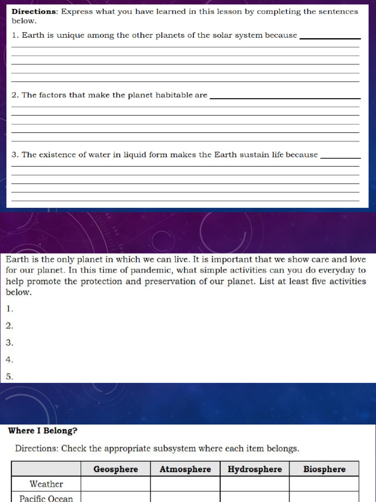 quiz earth science | PDF