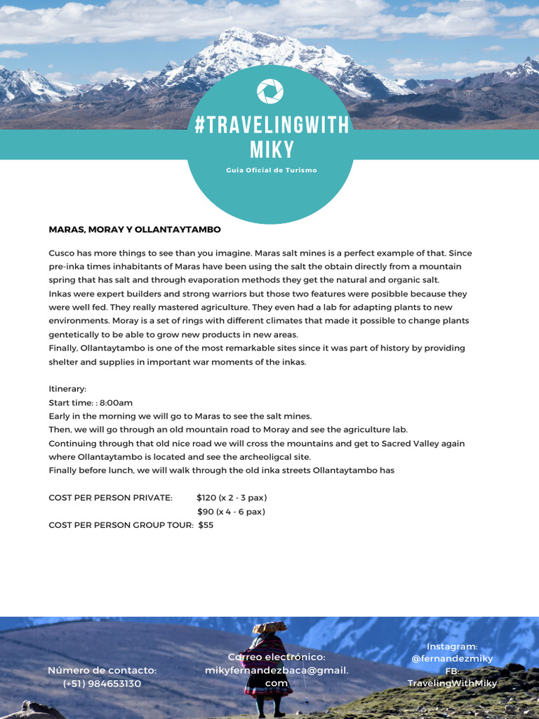 Maras Moray y Ollantaytambo | PDF | Earth Sciences