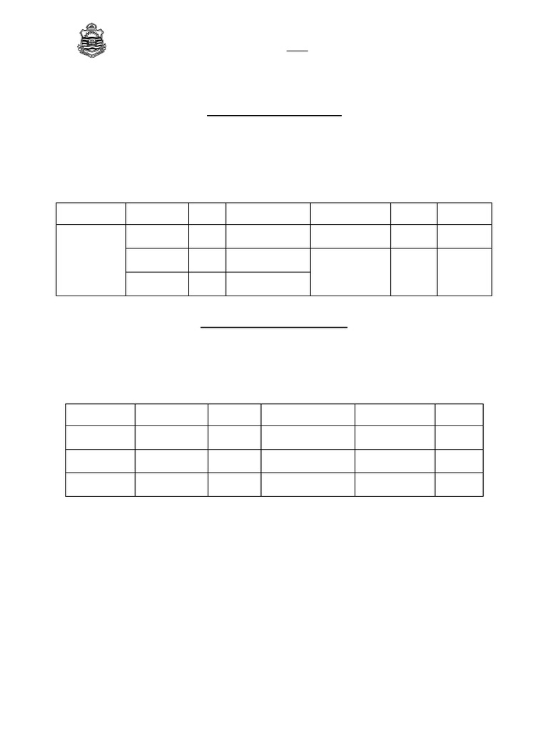 Re Conduct Date Sheet For The Associate Degree in ArtsScience Part I ...