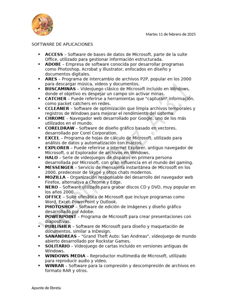 Software de Aplicaciones | PDF | Microsoft | Microsoft Office