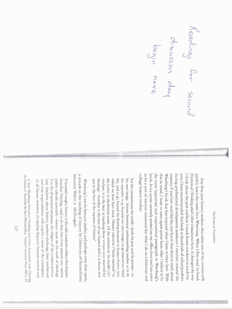 How To Study History, Day One | PDF