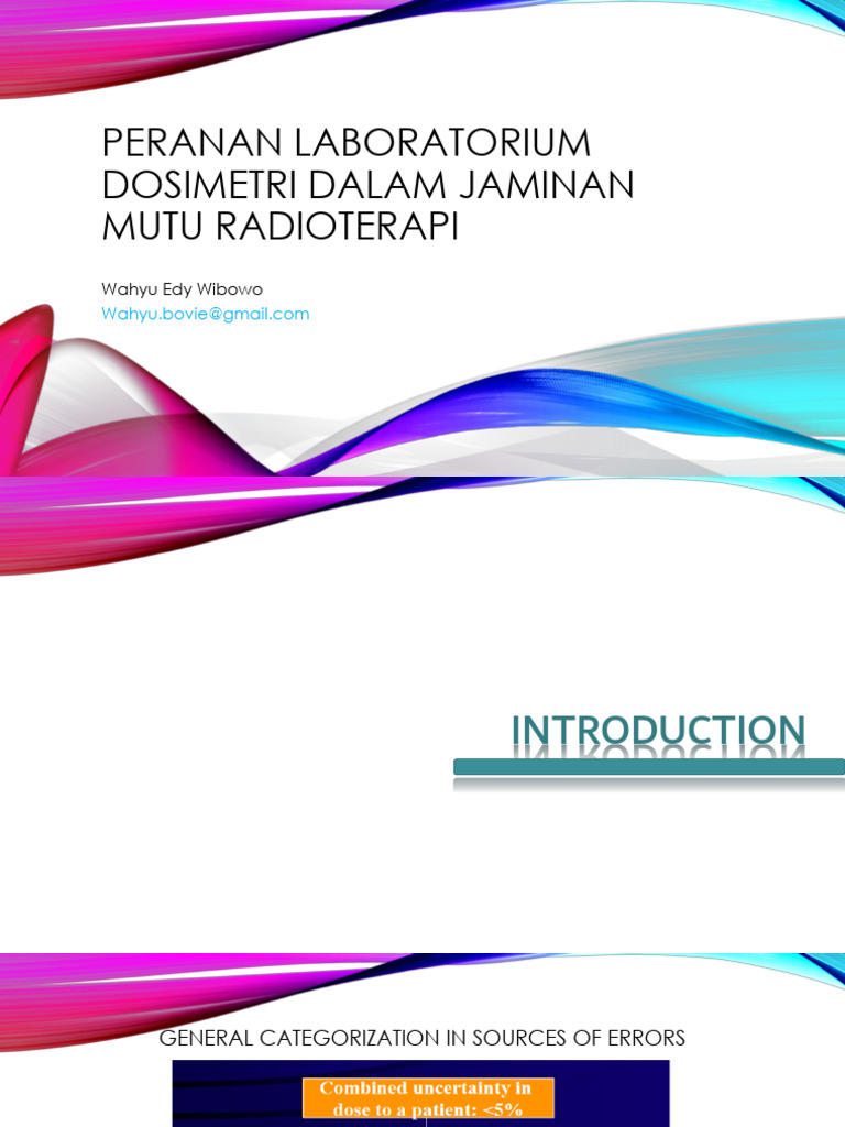 Laboratory Role in Radiotherapy Quality | PDF | Radiation Therapy ...