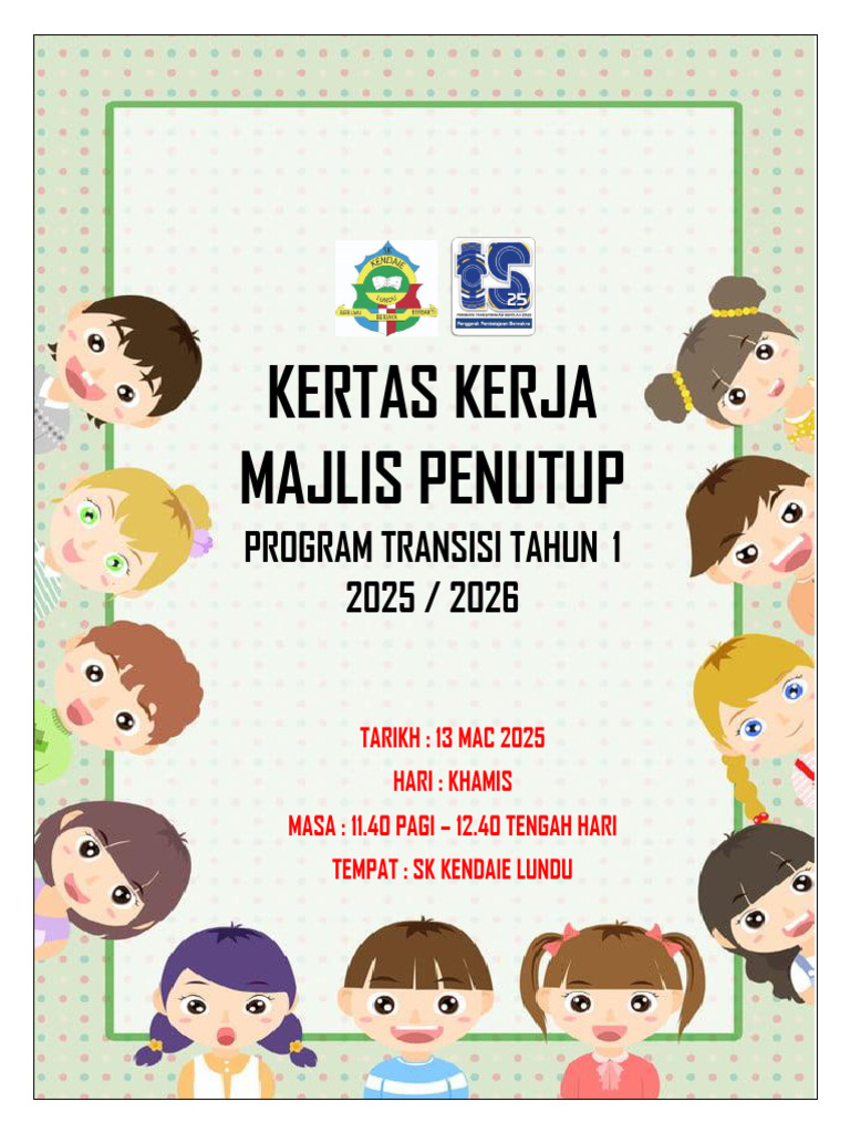 kERTAS KERJA PENUTUP 2025 | PDF