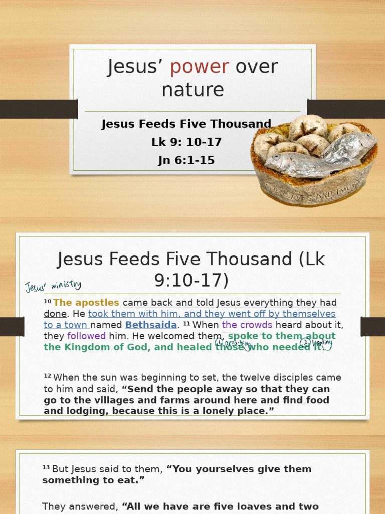 12 - Miracles - Jesus' Power Over Nature | PDF | Jesus | Canonical Gospels
