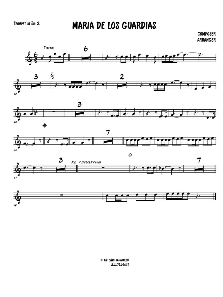 Maria de Los Guardias - Trumpet in BB 2 | PDF