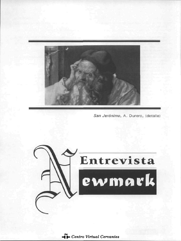 Entrevista Con Peter Newmark | PDF | Translations | Applied Linguistics