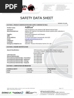 Adblue: Safety Data Sheet | PDF | Personal Protective Equipment | Toxicity
