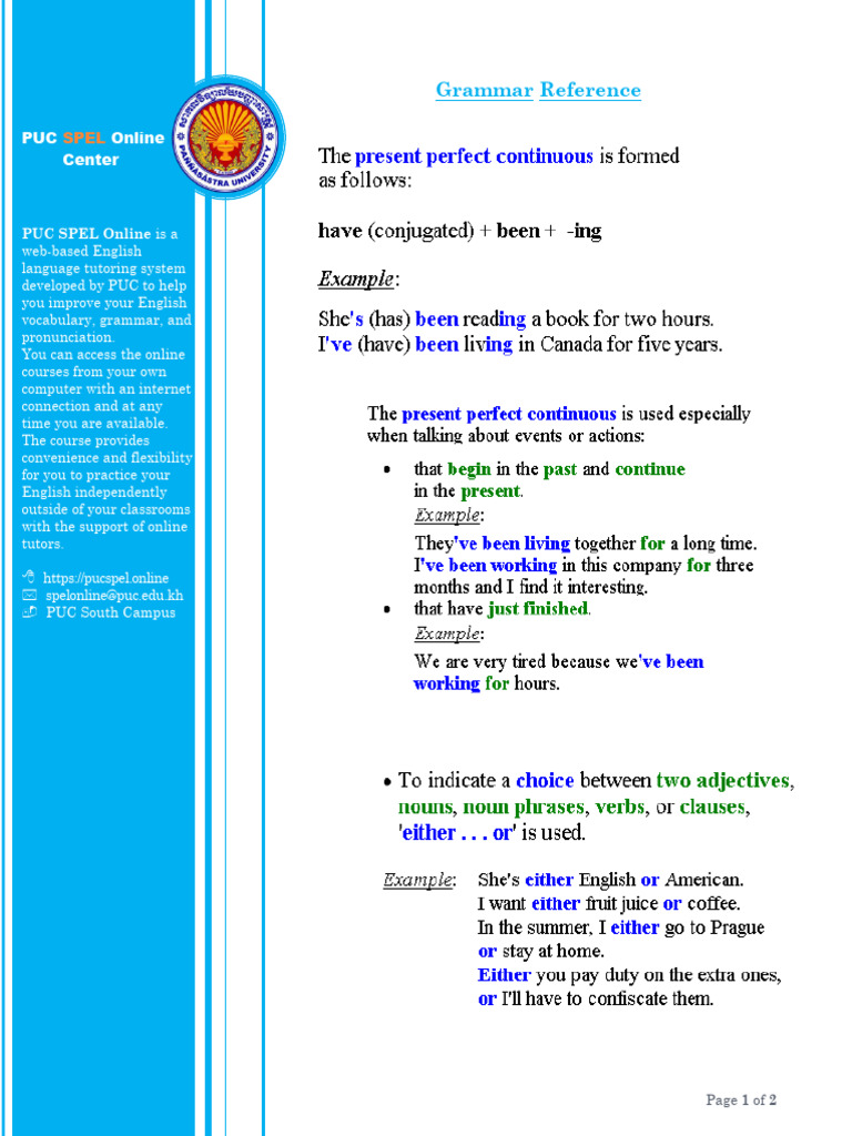 1562312206grammar Reference | PDF