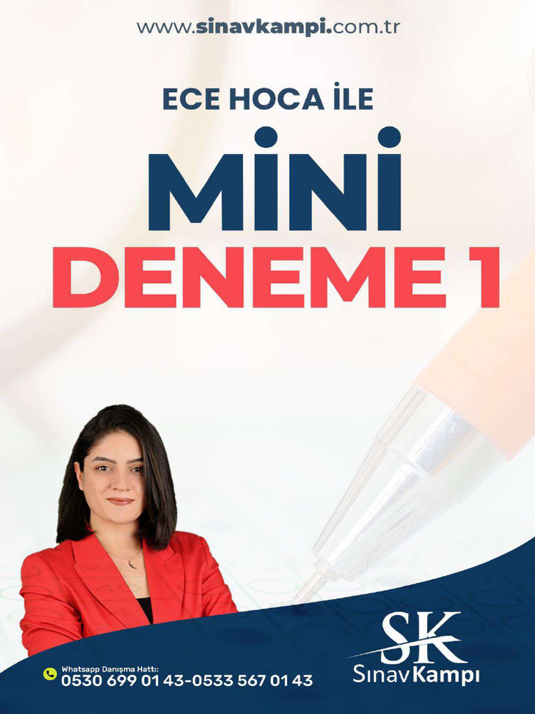 2025-Yds Mi̇ni̇ Deneme 1 - Ece Hoca | PDF | Parkinson's Disease | Combustion
