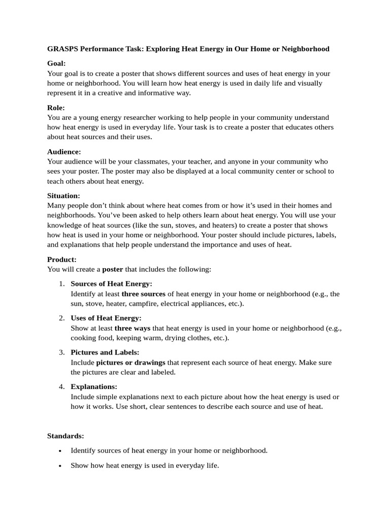 Science GRASPS Performance Task Q3 | PDF | Eye | Creativity