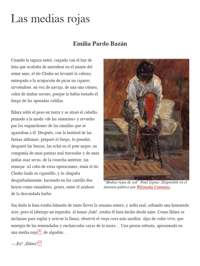 Las Medias Rojas - Antología Abierta de Literatura Hispana-1 | PDF