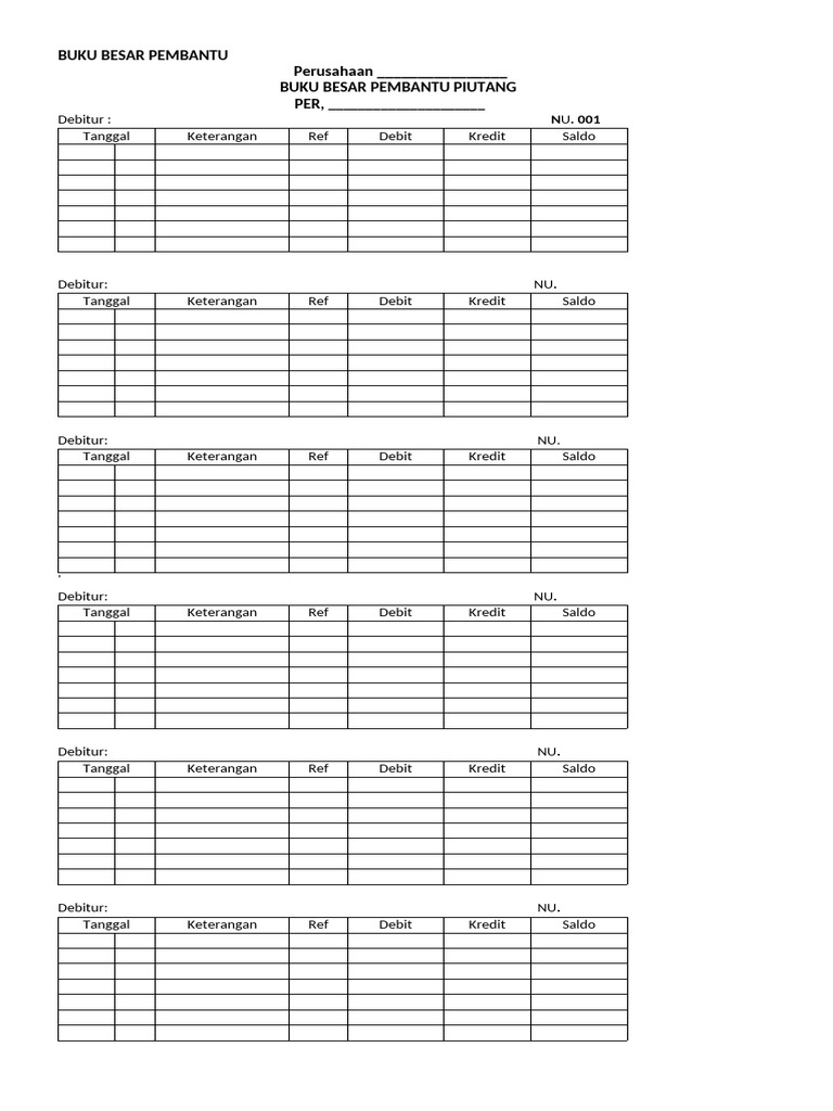 4. SIKLUS PD-Posting Buku Besar Pembantu | PDF