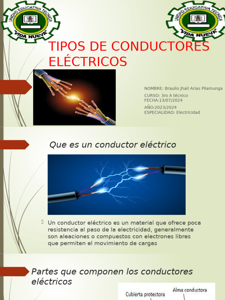 Tipos de Conductores Eléctricos y Materiales | PDF