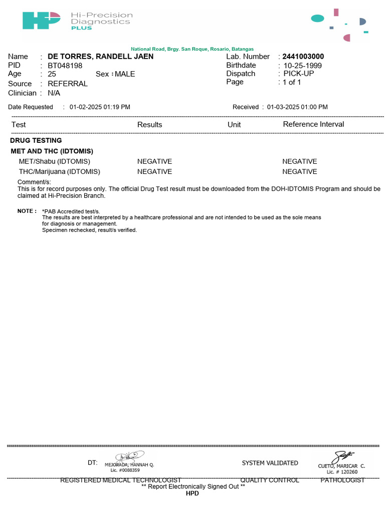 De Torres, Randell Jaen 2441003000 | PDF