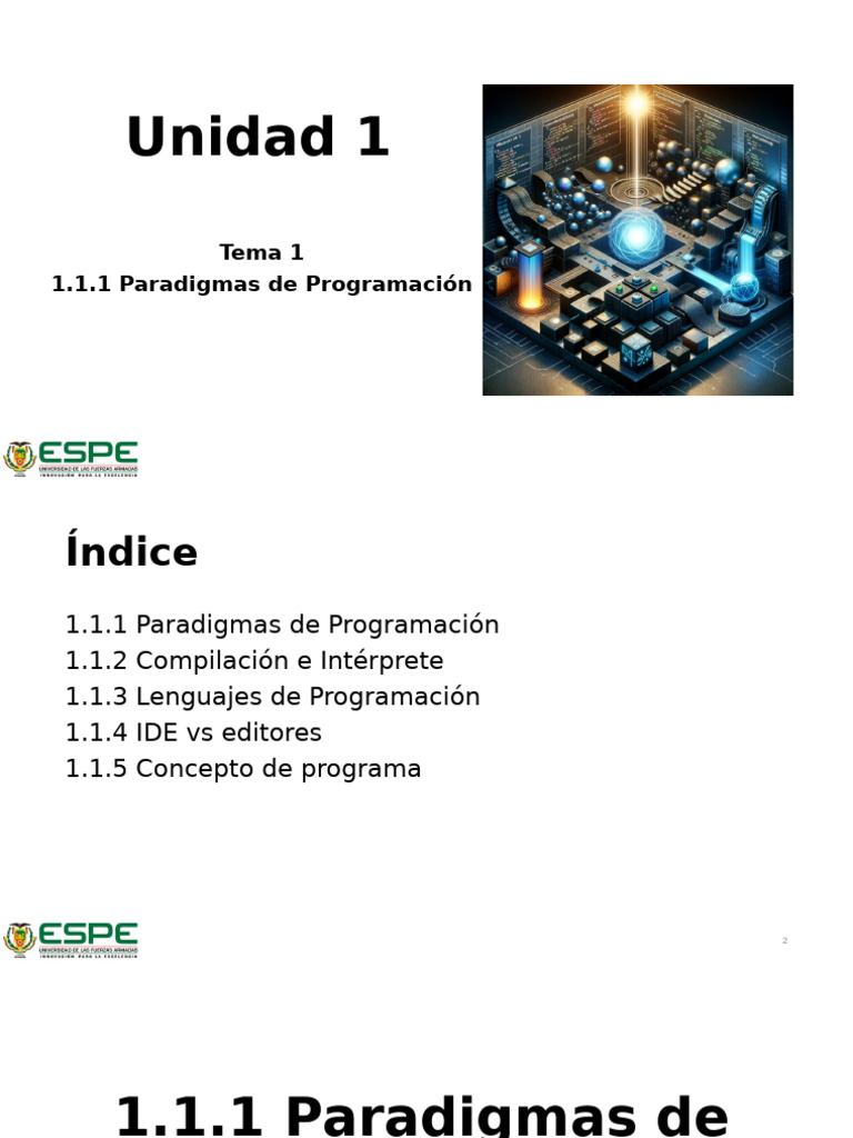Paradigmas de Programación Esenciales | PDF | Lenguaje de programación | Compilador