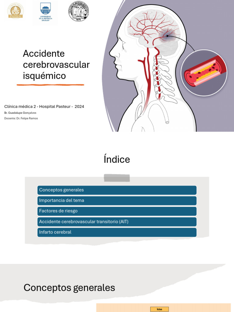 Guía sobre Accidente Cerebrovascular Isquémico | PDF | Carrera ...