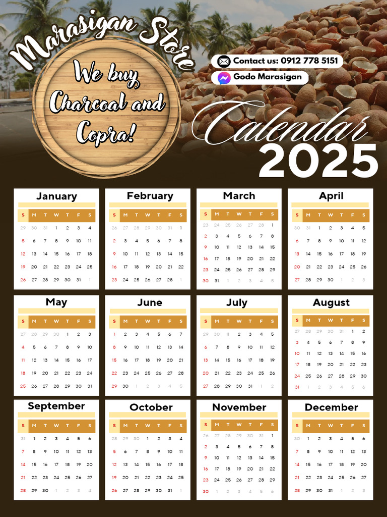 Photo Collage Calendar Poster Design | PDF