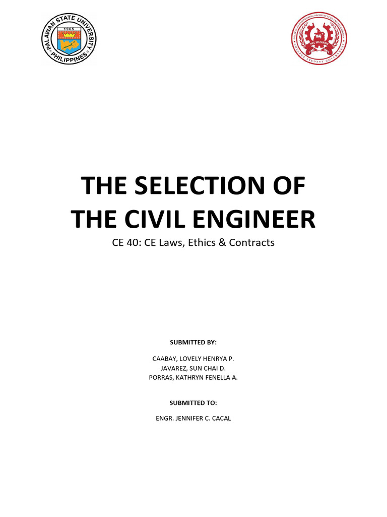Group 2 - The Selection of Civil Engineer (Summary Detailed Report ...