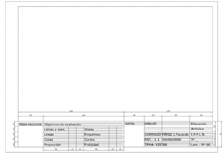 Lamina y Rotulo_3 Año | PDF