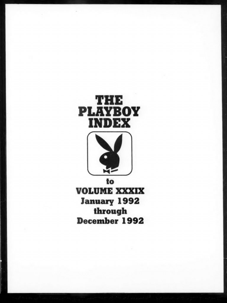 Sim Playboy January-December-1992 39 Index | PDF