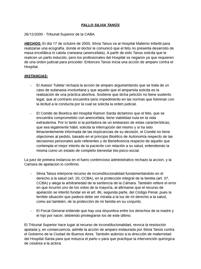 Fallo Silvia Tanús | PDF | Apelación | Justicia
