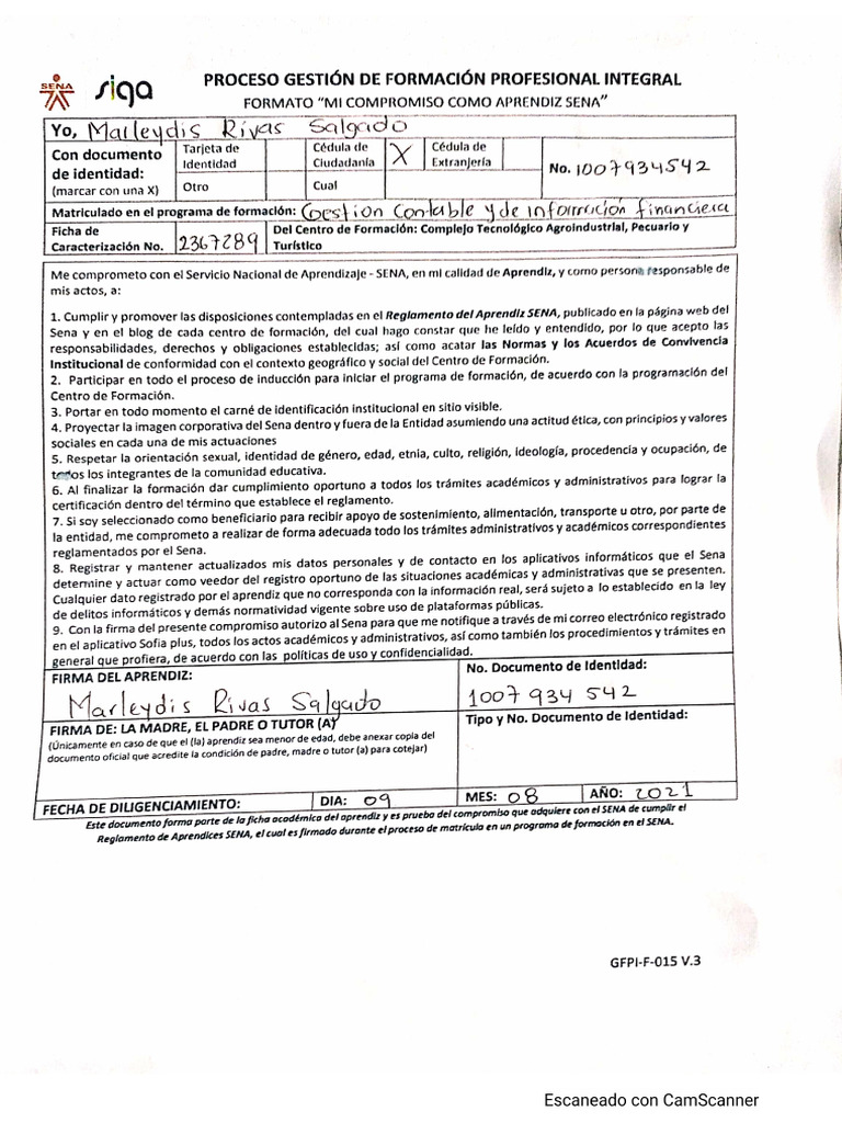 Documentos Sena Marleydis | PDF