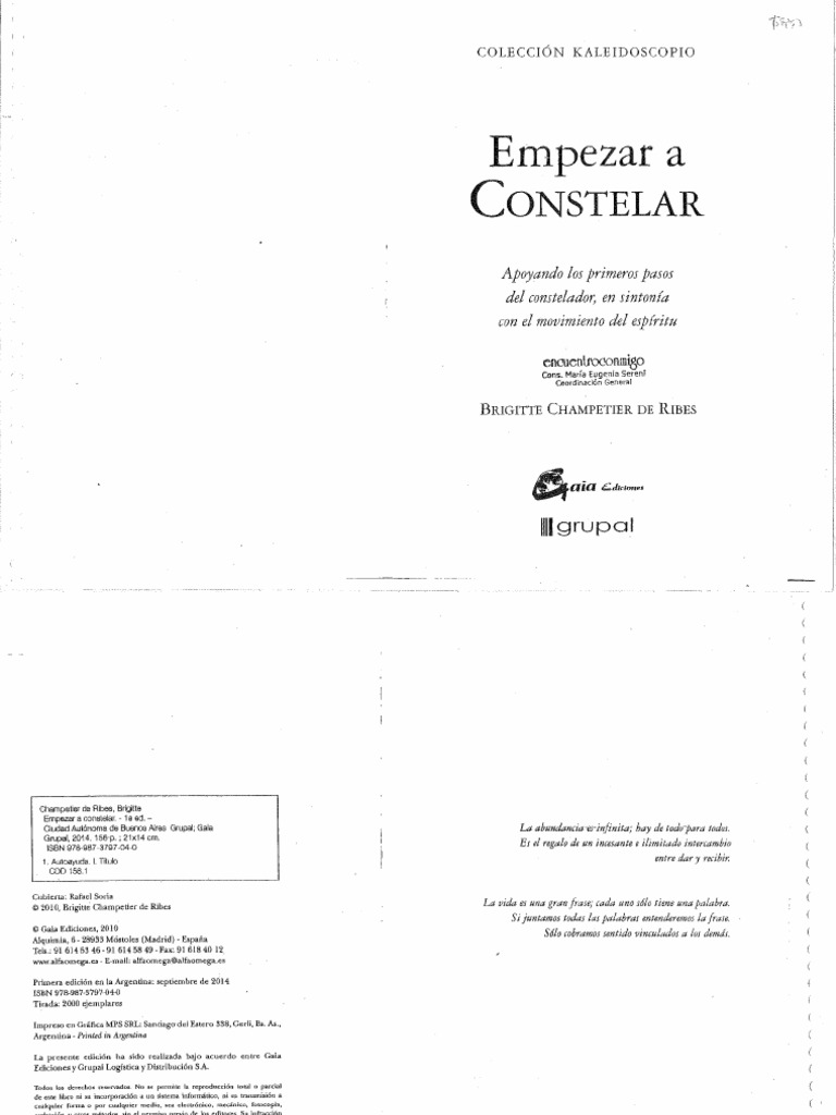 EMPEZAR A CONSTELAR - Briggite Champetier de Ribes | PDF