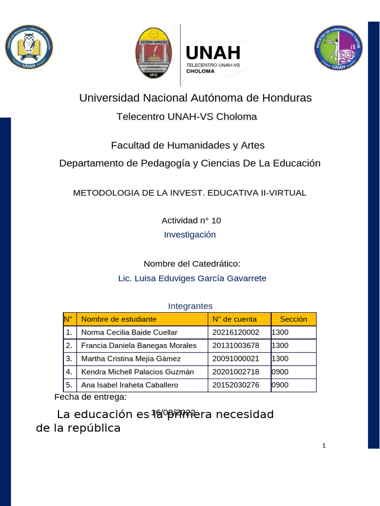Baide Norma U4T1a1 | PDF | Maestros | Aprendizaje