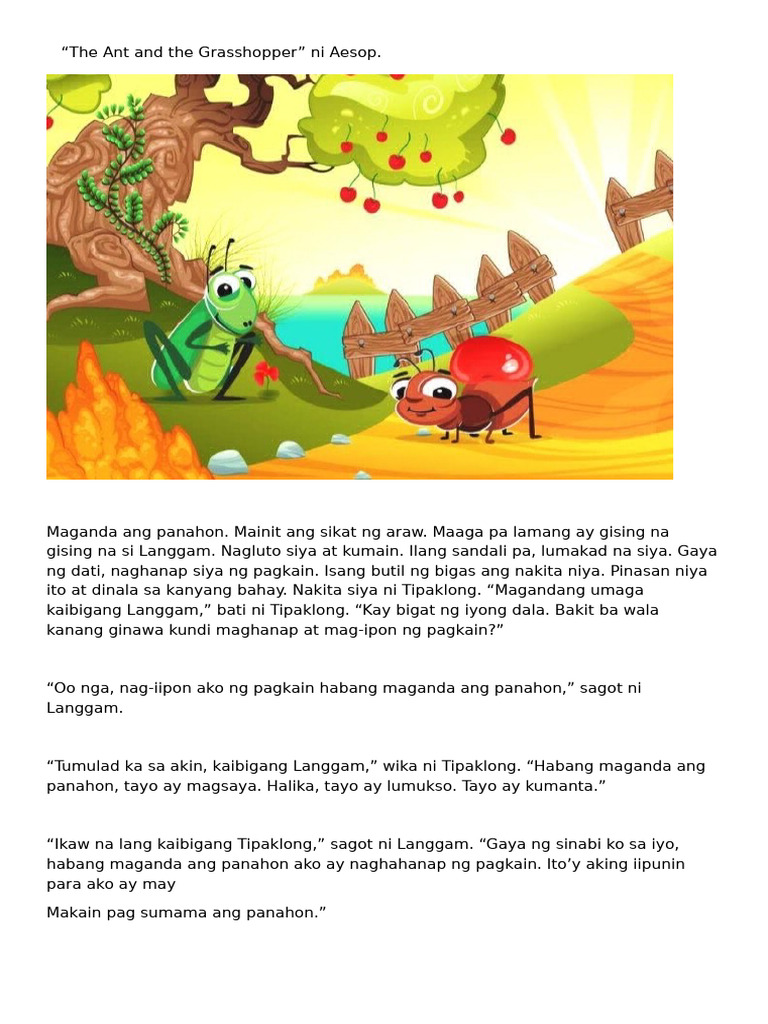 Langgam at Tipaklong | PDF