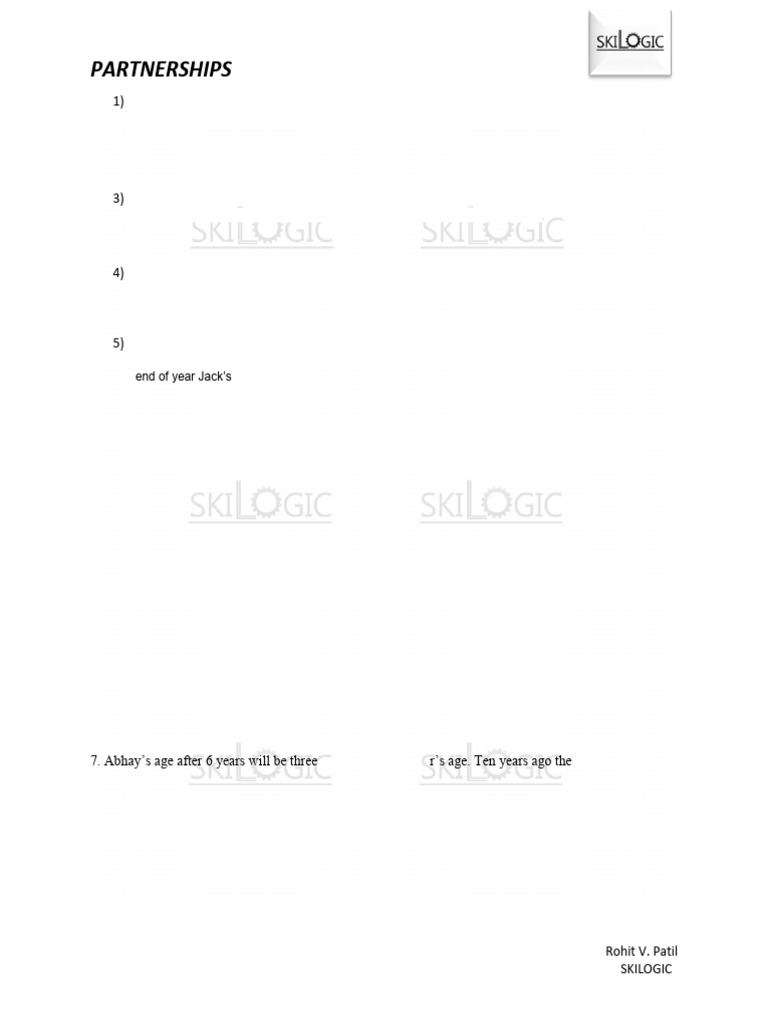 Partnerships&Ages | PDF