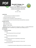 Detailed Lesson Plan in Physical Education Grade 6 | PDF | Physical ...