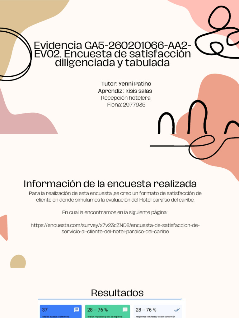 Evidencia GA5-260201066-AA2-EV02. Encuesta de Satisfacción Diligenciada y Tabulada - en Equipo | PDF