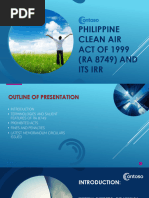 RA 8749 - PhilippineCleanAirAct - Engr. CARAMOAN - 092022 - Revised | PDF