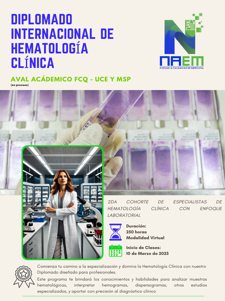 Brochure_Hematología_compressed | PDF | Coagulación | Hemostasia