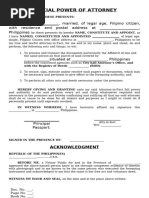 SPA - Building Permit | PDF | Power Of Attorney | Public Law