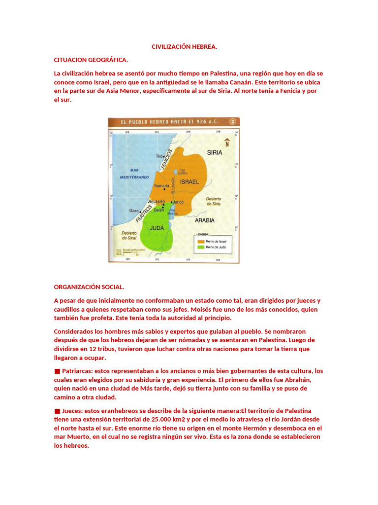 Civilización Hebrea | PDF