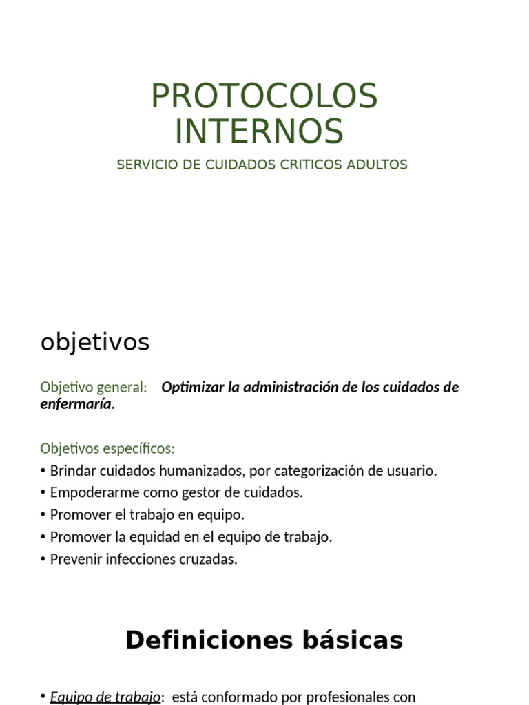 Protocolos Internos UTIA (1) | PDF | Medicamentos con receta | Medicina de Cuidados Intensivos