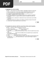 Upper Intermediate End of Course Answer Key | PDF
