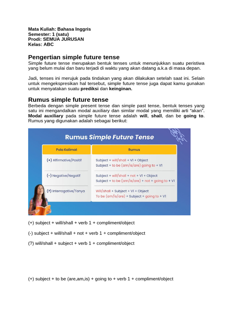 Simple Future pdf | PDF